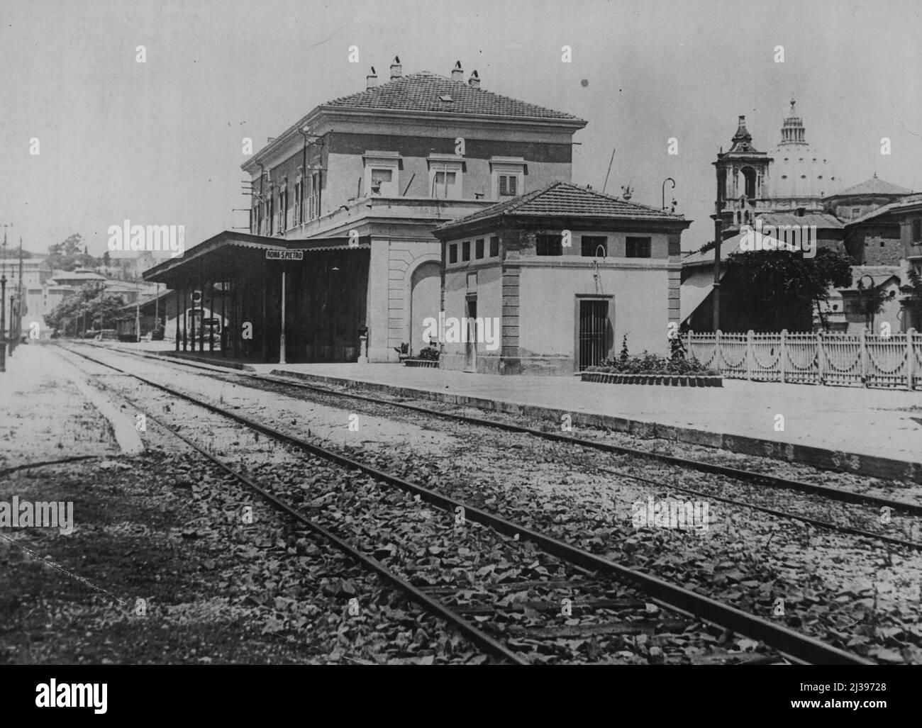 "The Vatican Railway". The Rome-San Pietro station the nearest to the ...