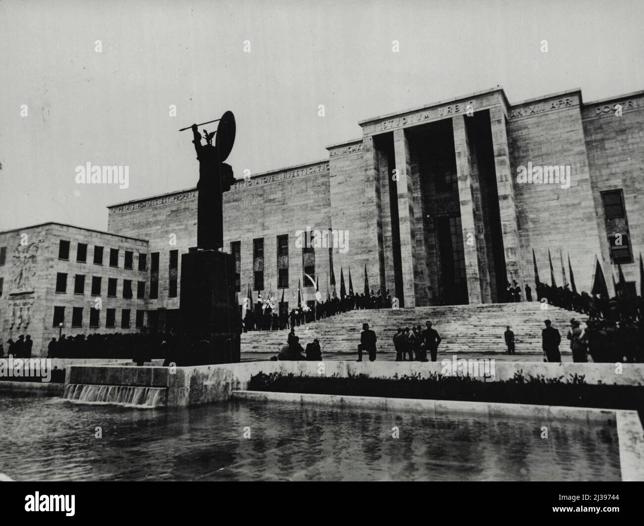 Mussolini Inaugurates The Largest University In The World - A view of ...