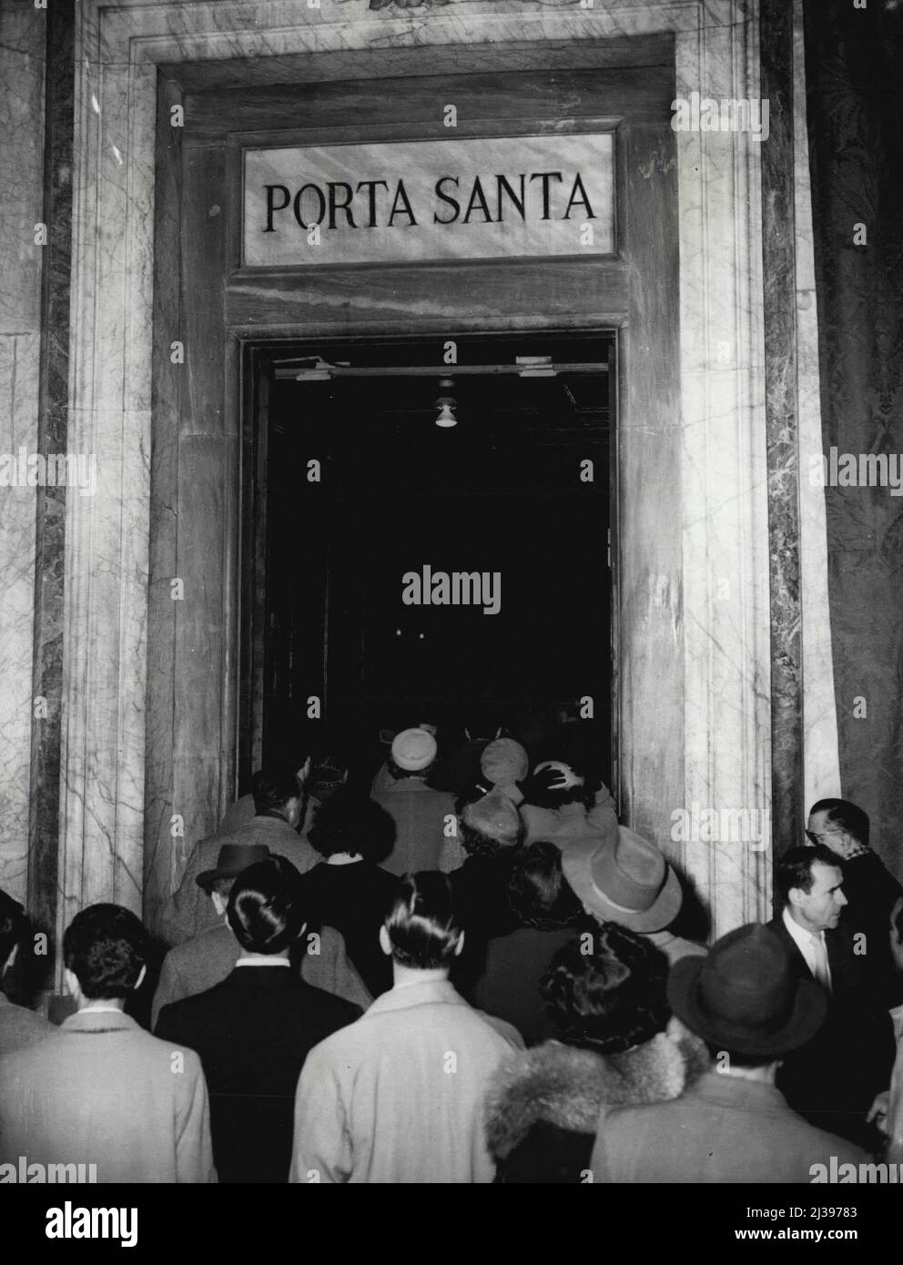 Rome Pilgrims Pass Through Holy Door. Pilgrims passing through the holy ...