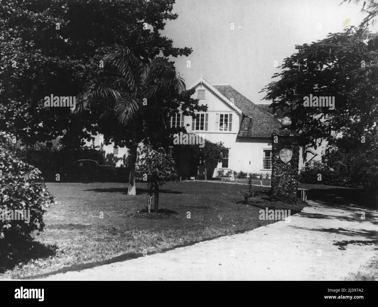 Where The Prime Minister Is Resting -- A view of "prospect", the white ...