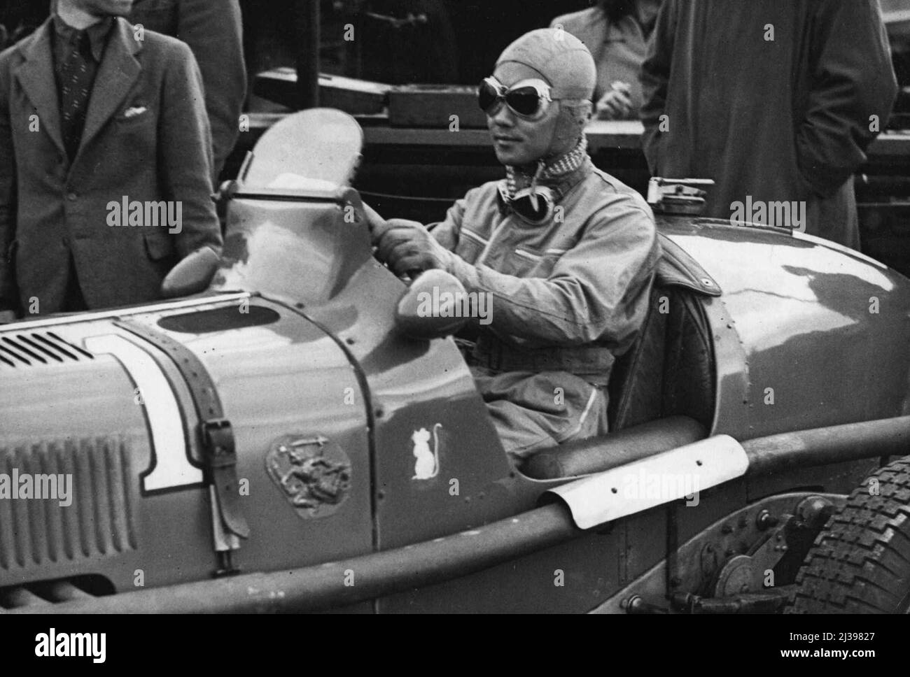 International Ulster trophy race. Prince "Bira" Prince Birabongse, the ...