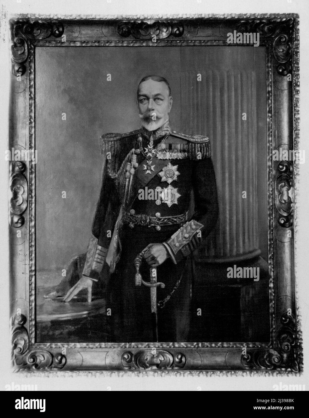 This painting of the King by the well known artist, Will Longstaff, has ...