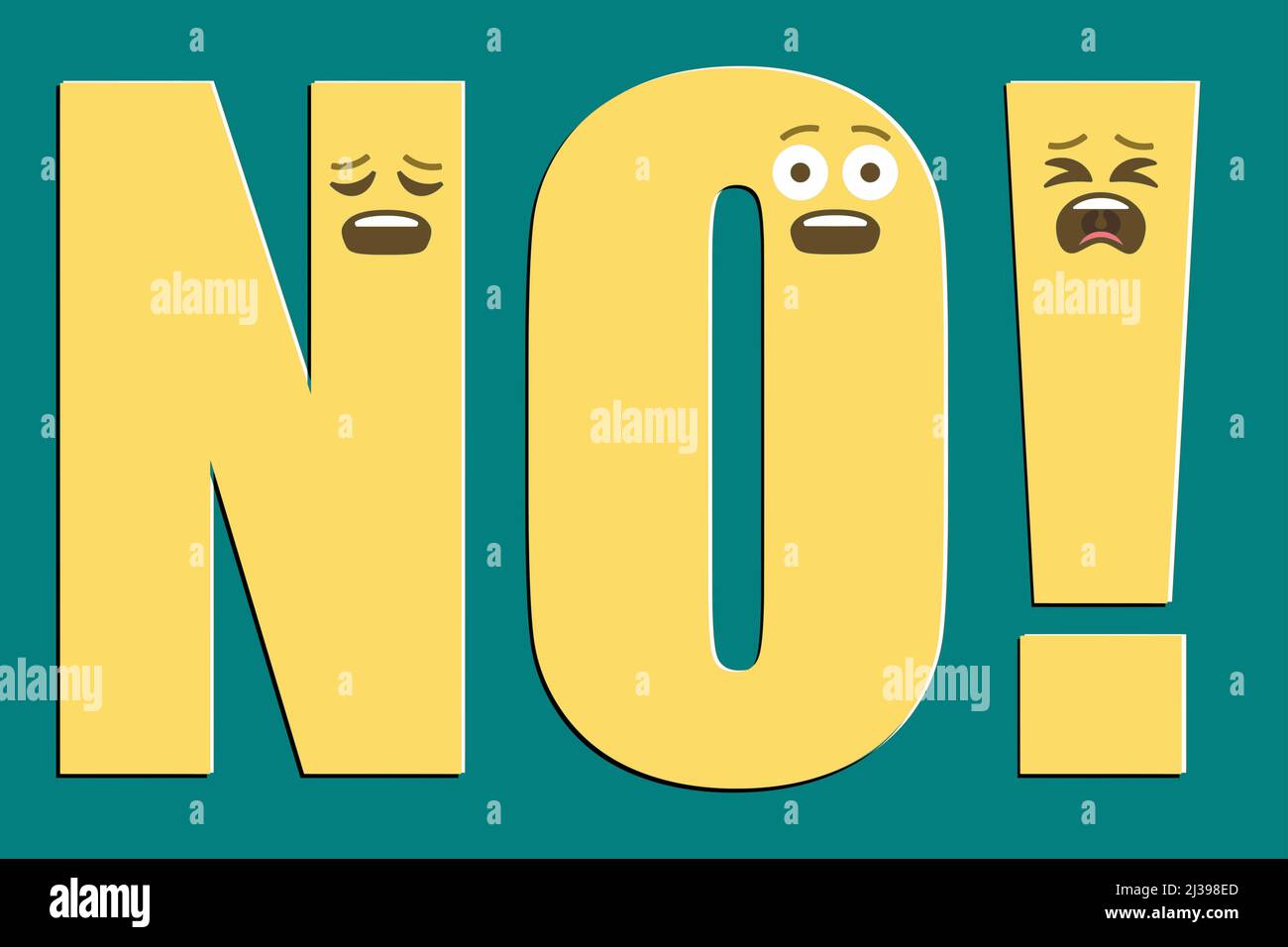 Cartoon emoticon exclamation mark character hi-res stock photography ...