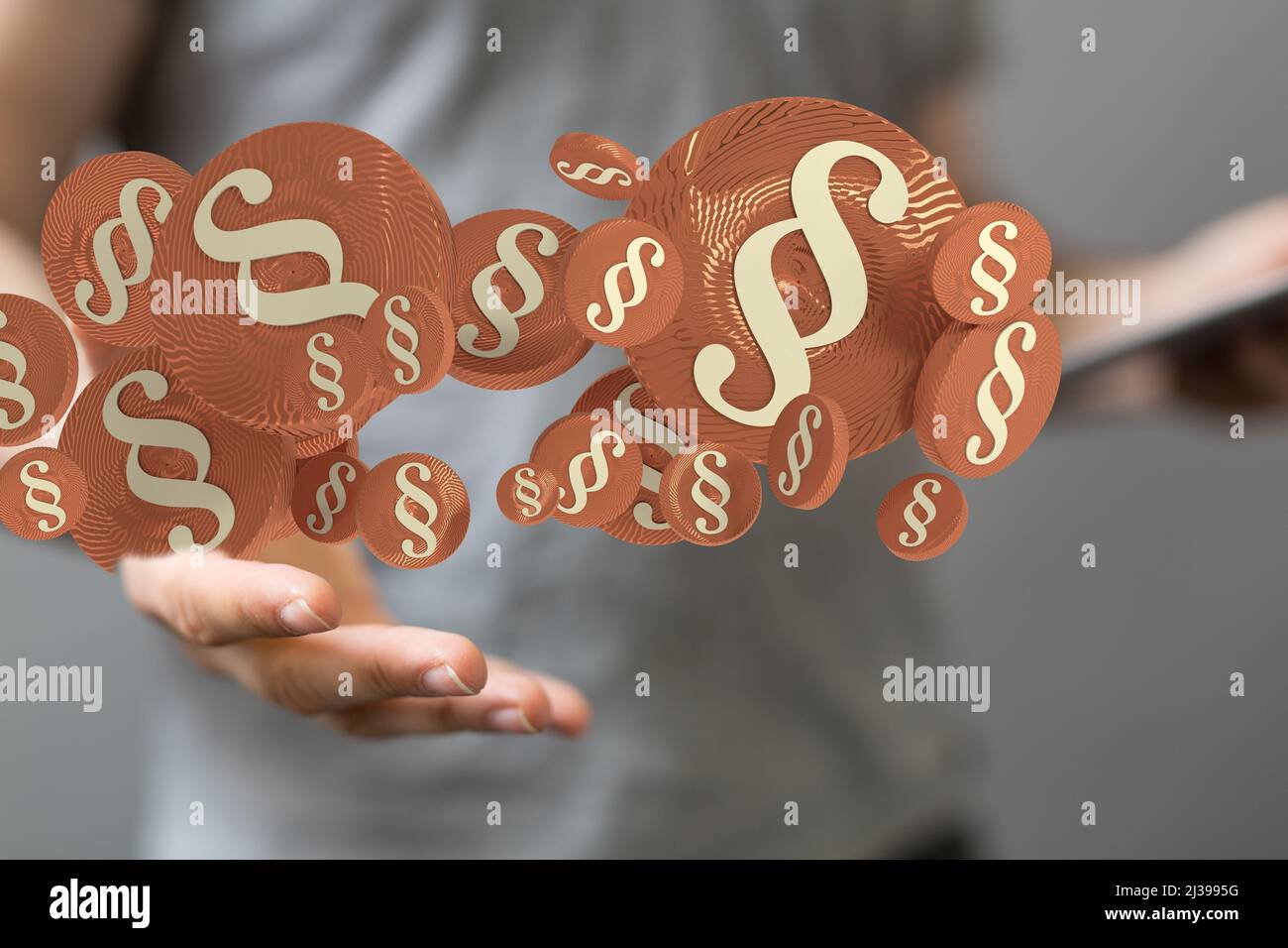 An illustration of Law and justice signs Stock Photo - Alamy