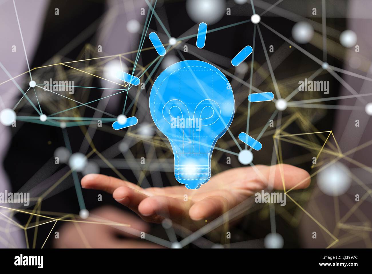 An illustration of the Neural network Stock Photo - Alamy