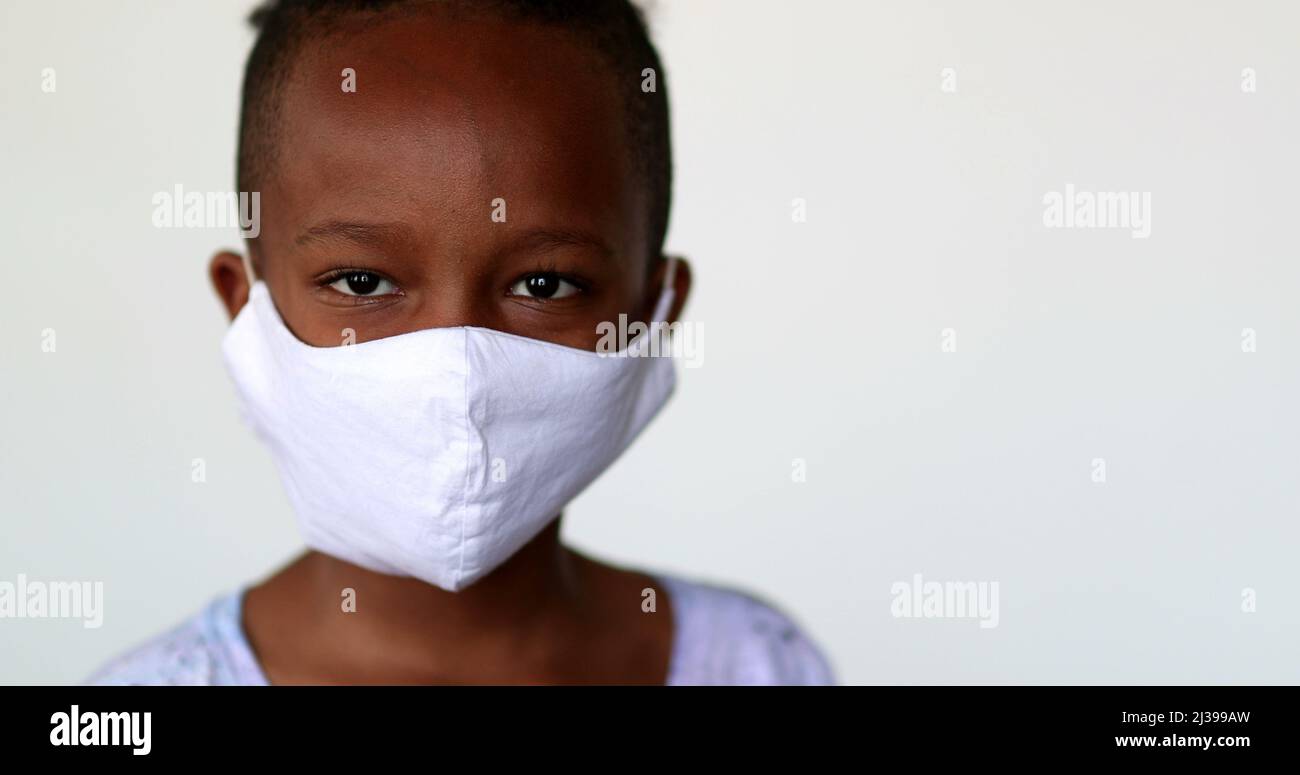 African american boy wearing face hi-res stock photography and images ...