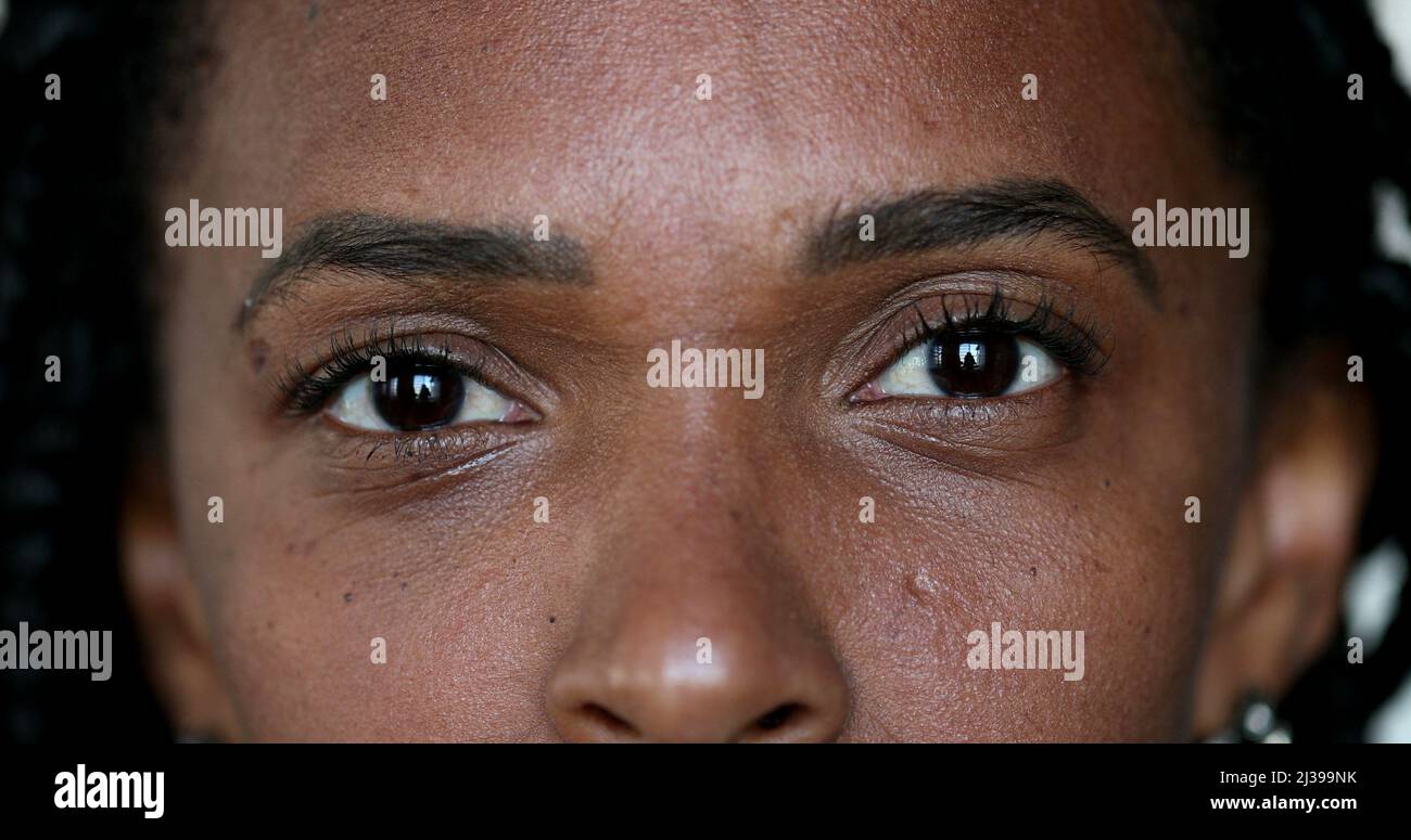 Black woman meditating closing hi-res stock photography and images - Alamy