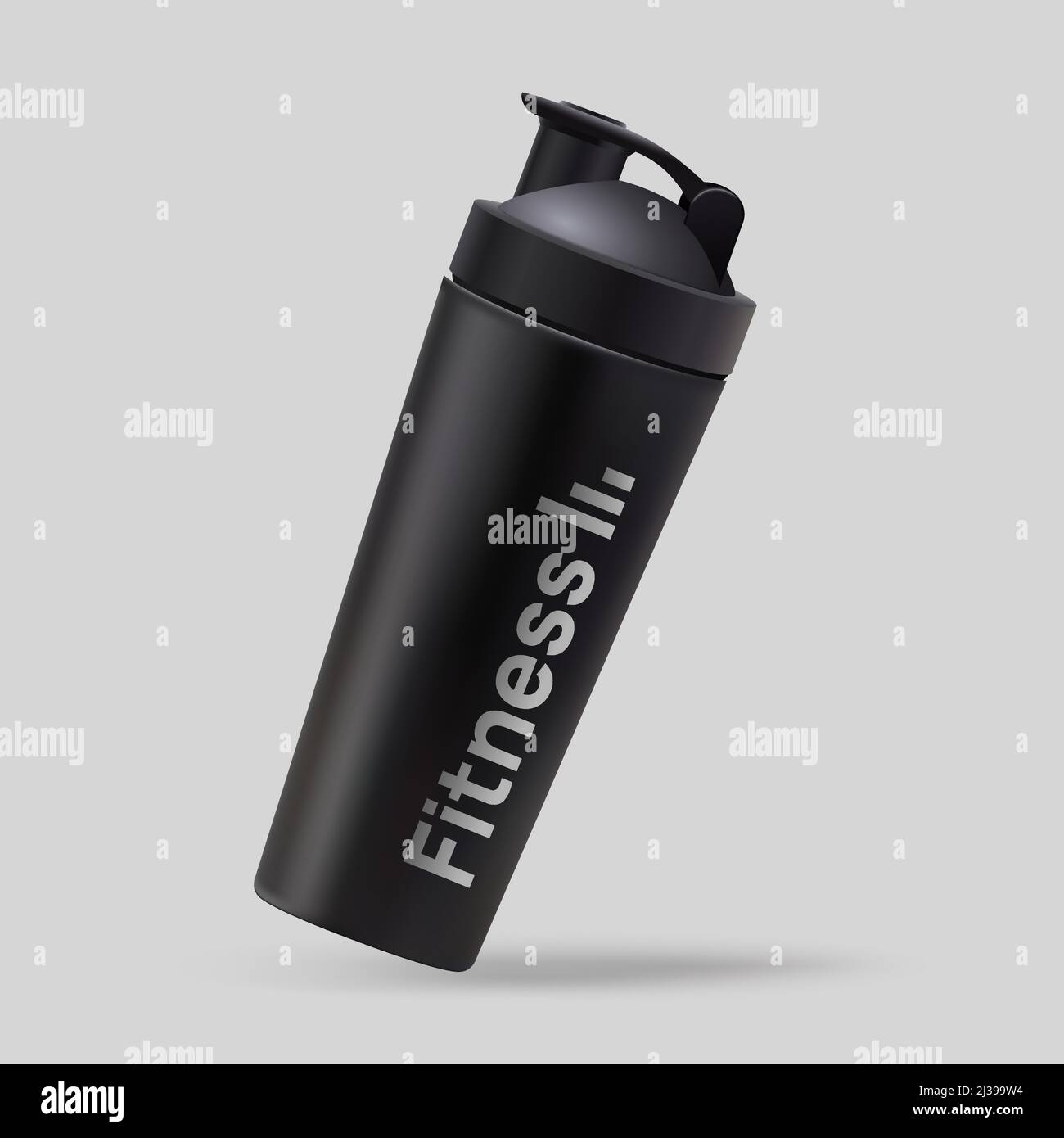 Fitness bottle for gym Mockup. . Vector illustration Stock Vector Image ...