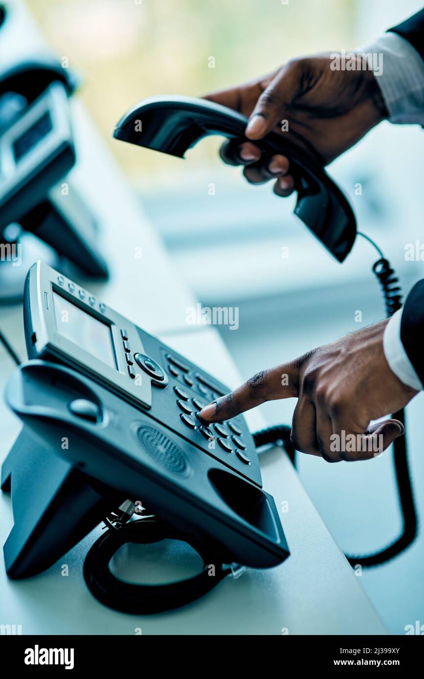 Reaching out by telephone hi-res stock photography and images - Alamy