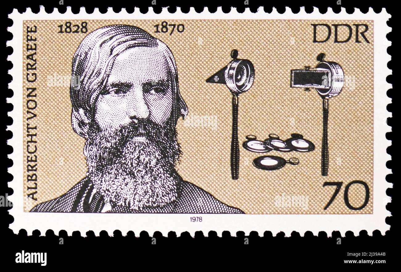 MOSCOW, RUSSIA - MARCH 26, 2022: Postage stamp printed in Germany shows ...