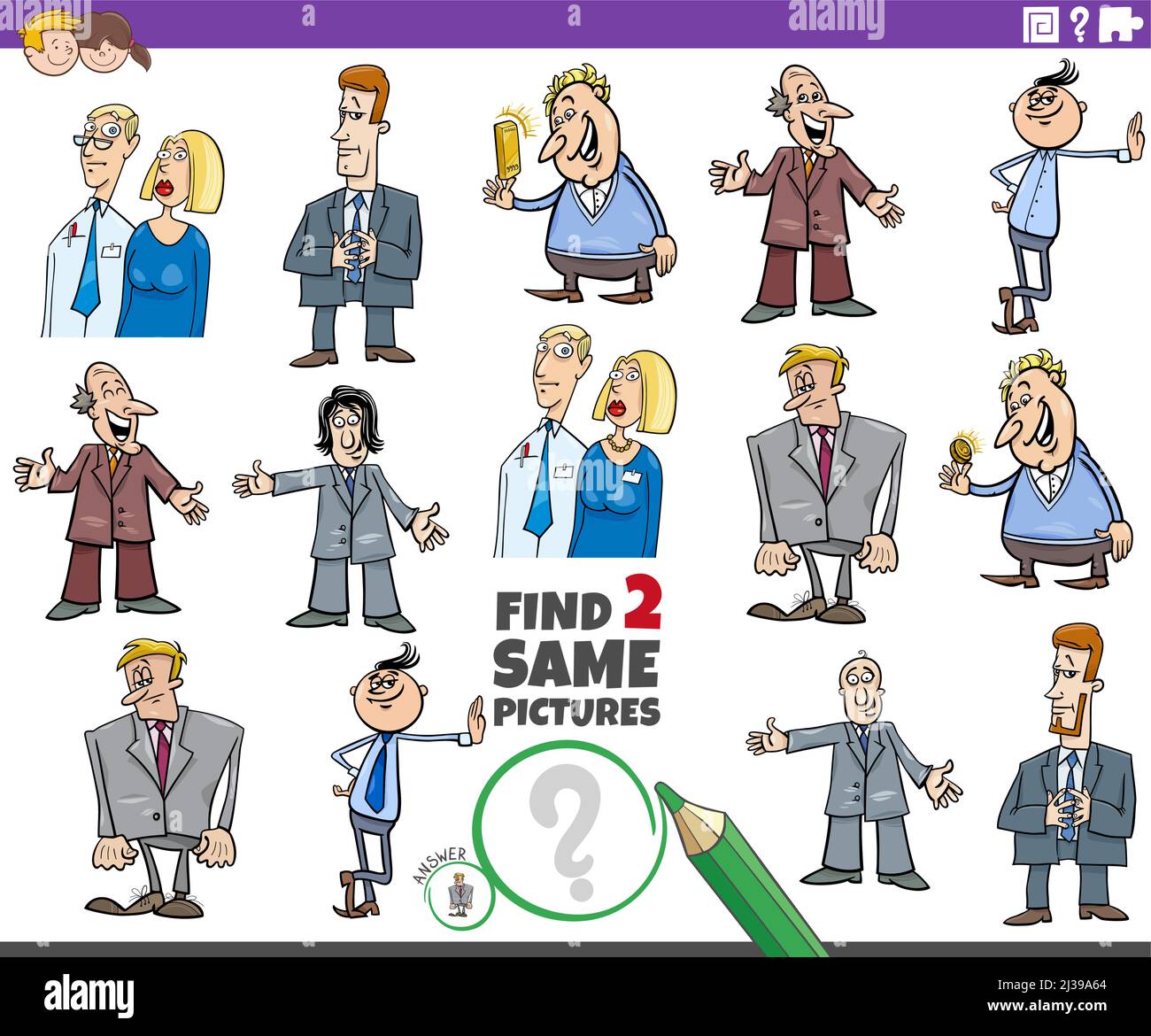 Cartoon image of business people Stock Vector Images - Alamy