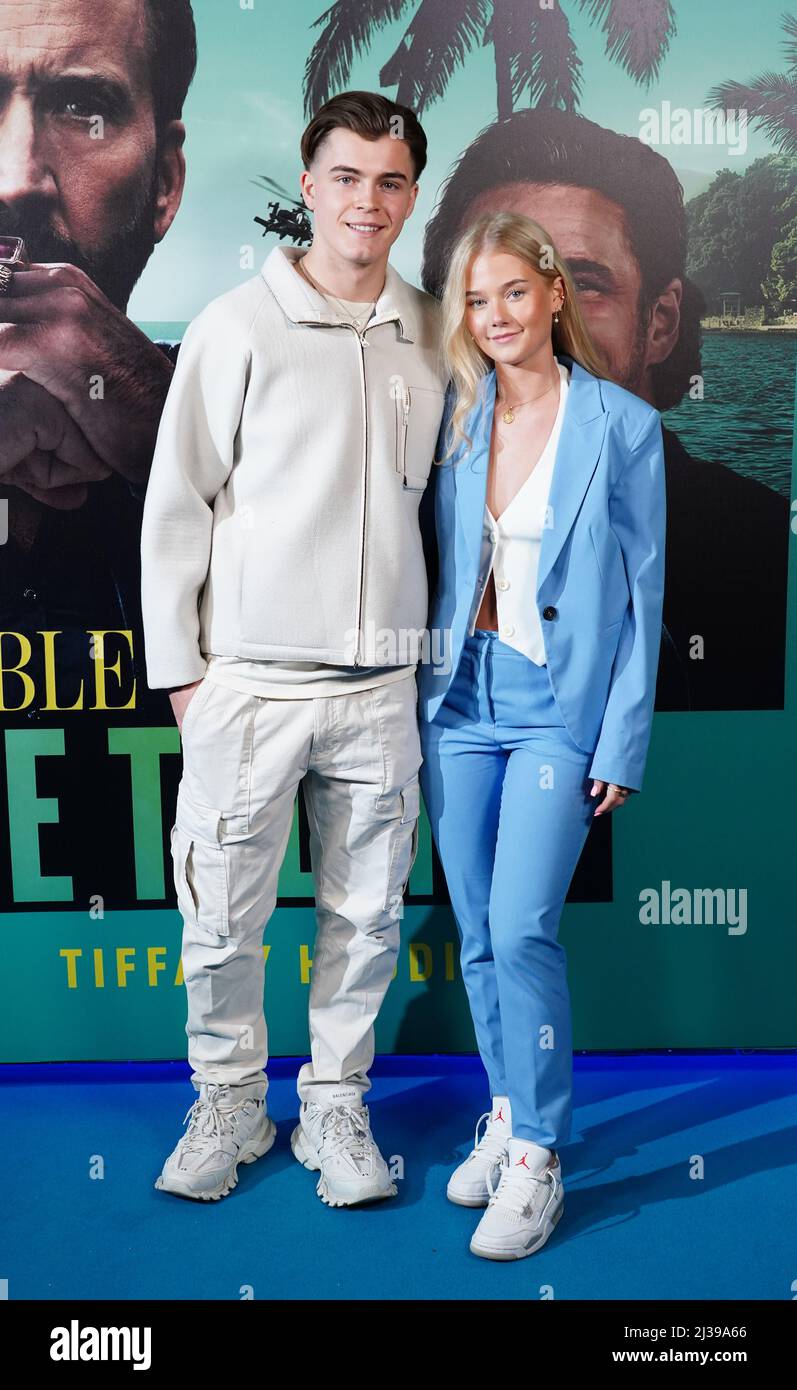 Leo Castledine and Gabriella Williams-Gater attending a screening of ...