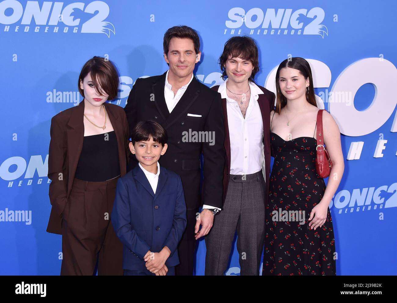 LOS ANGELES, CA - APRIL 05: James Marsden and family attend the Los ...