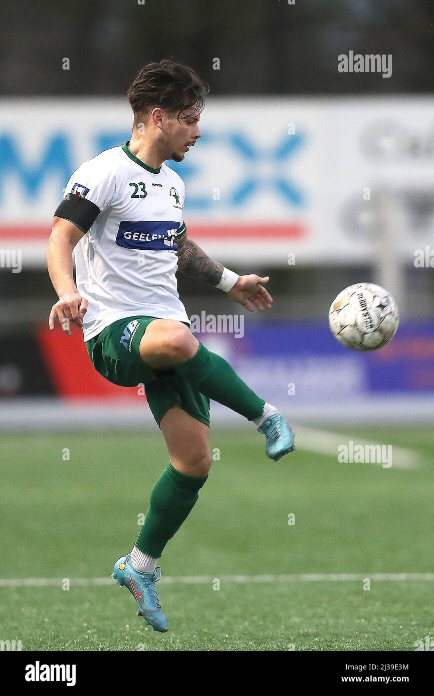 HEERLEN, 06-04-2022, Sportpark Pronsebroek Dutch football Derde Divisie ...