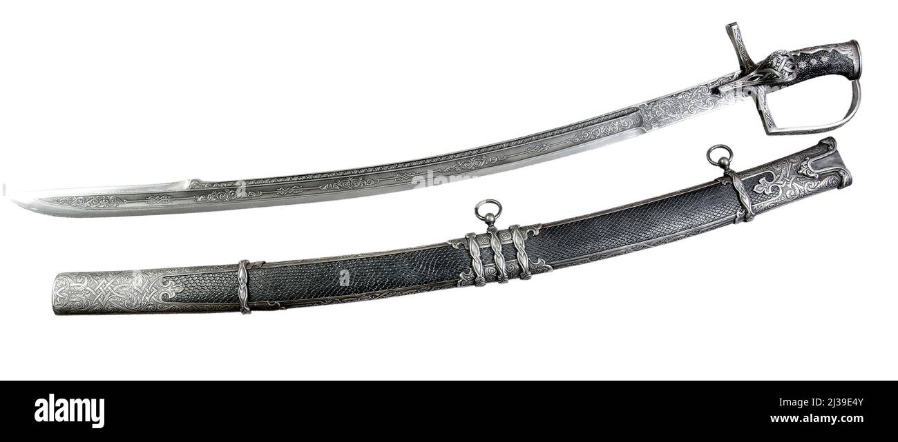 Ancient sabre. A smart variant of the fighting weapon Stock Photo - Alamy