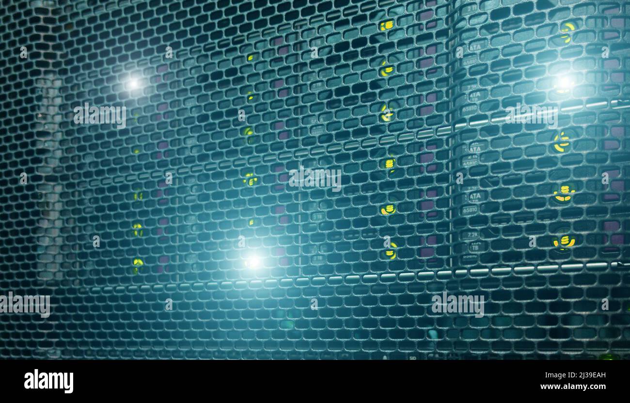 Network server lights hi-res stock photography and images - Alamy