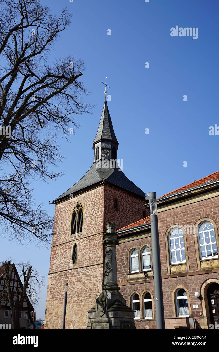 A view of a church under the blue sky Stock Photo - Alamy
