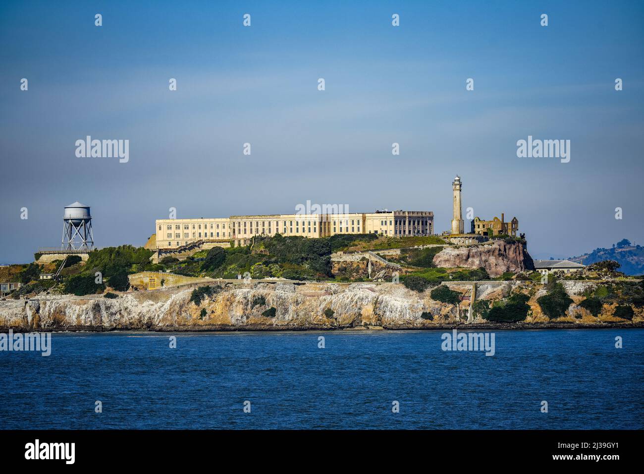 The Alcatraz Island, a small island in San Francisco Bay. California ...
