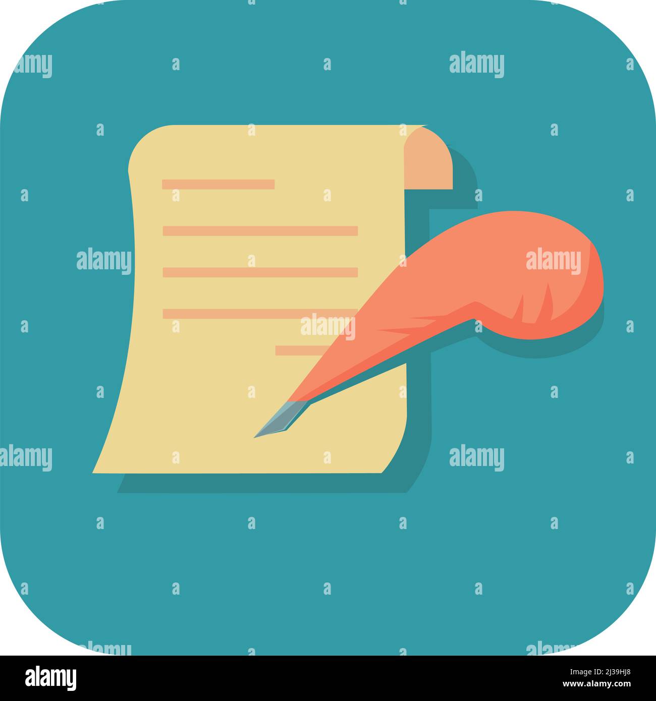 Abstract button icon letter writing on white background - Vector illustration Stock Vector Image ...