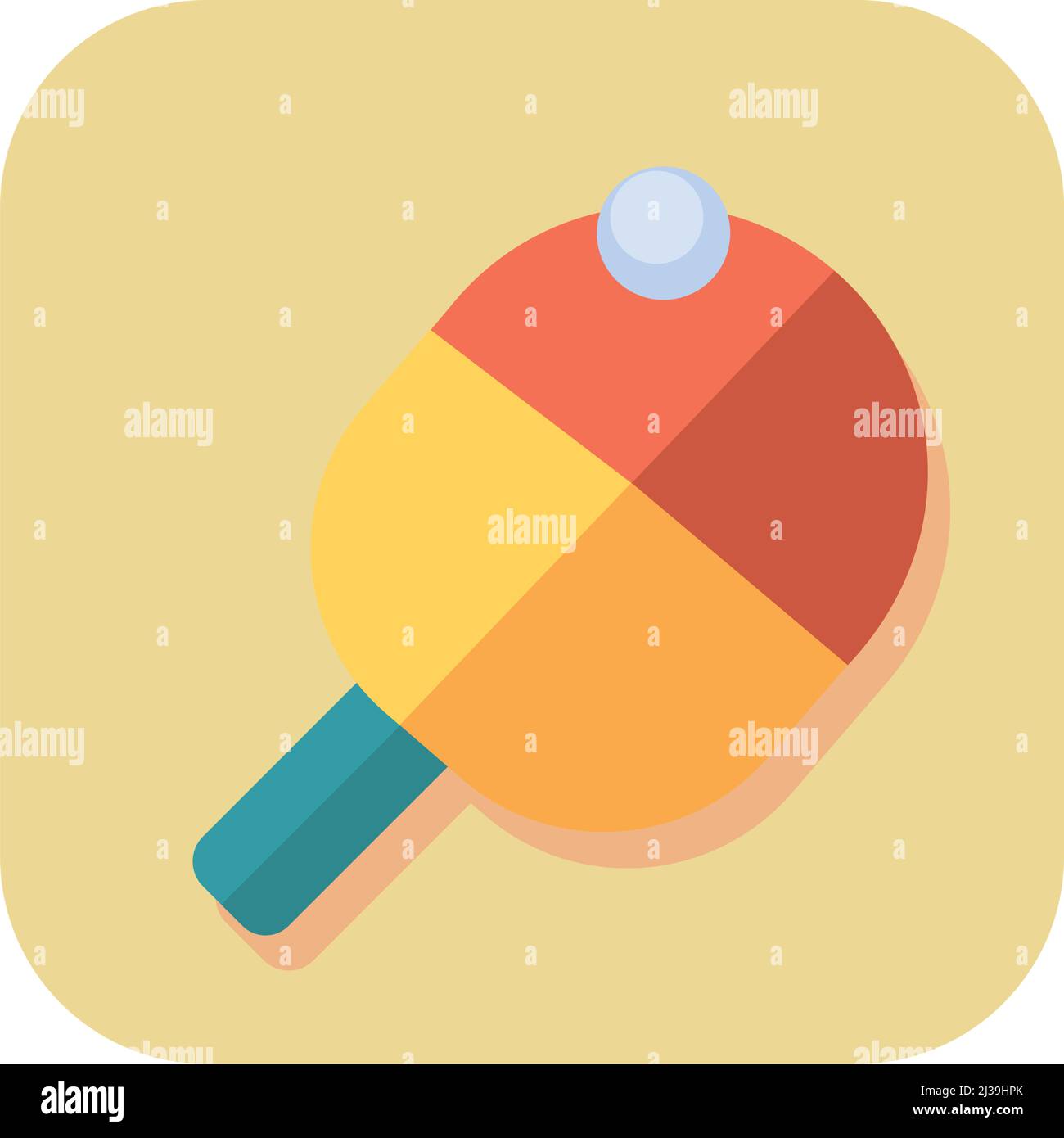 Table tennis abstract button icon on white background - Vector ...