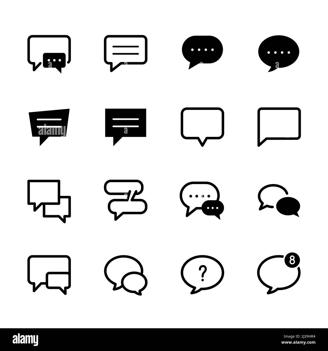 Speech bubble text social Black and White Stock Photos & Images - Alamy