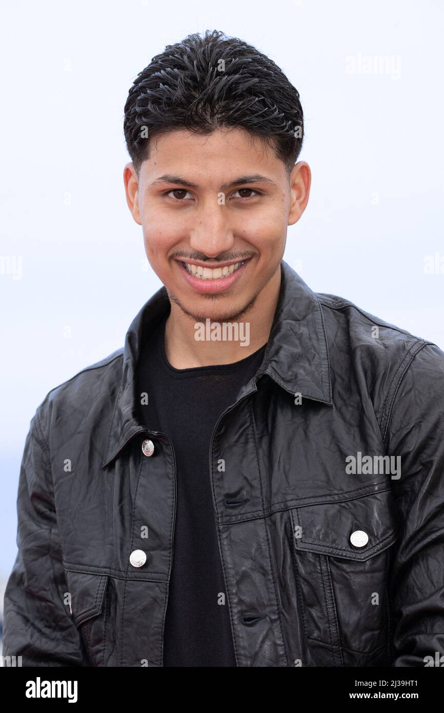 Cannes, France. April 06, 2022, Abdallah Charki attends the SKAM ...