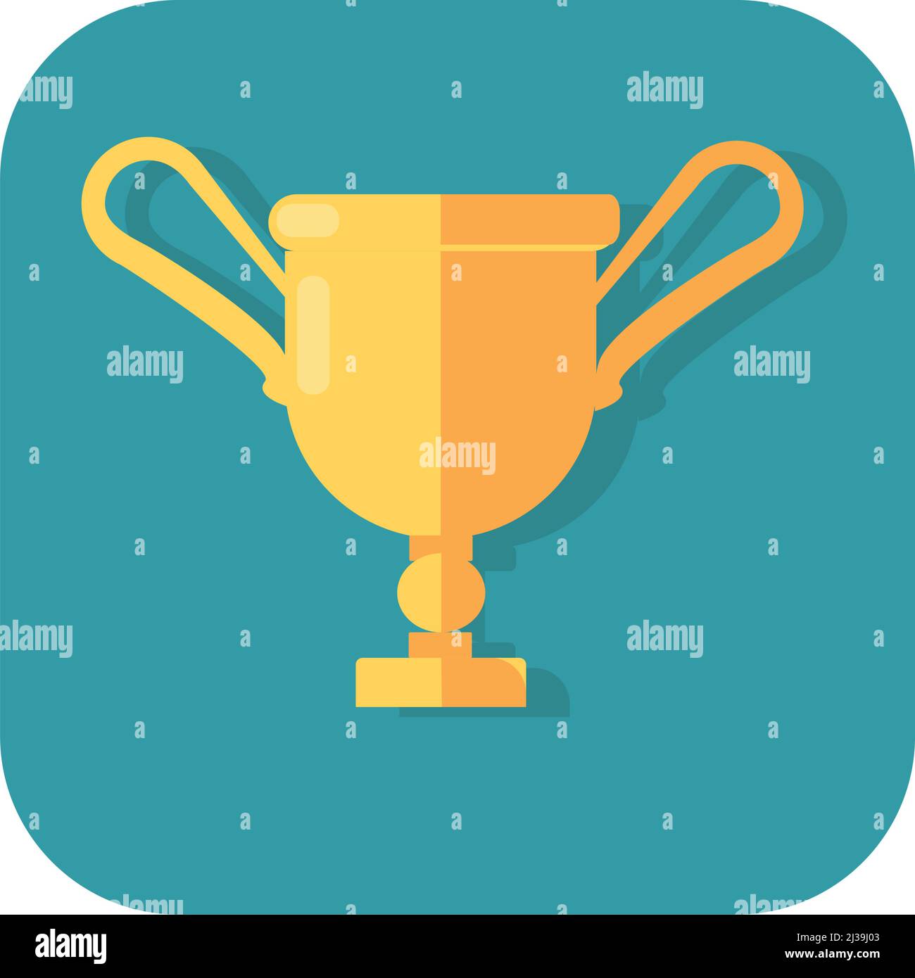 Abstract button sports cup icon on white background - Vector ...