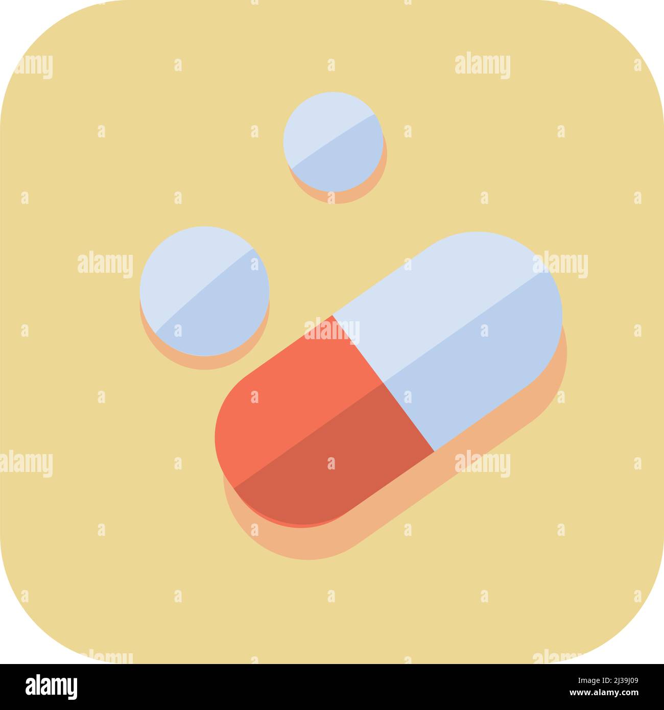 Abstract button pill and capsule icon on white background - Vector ...