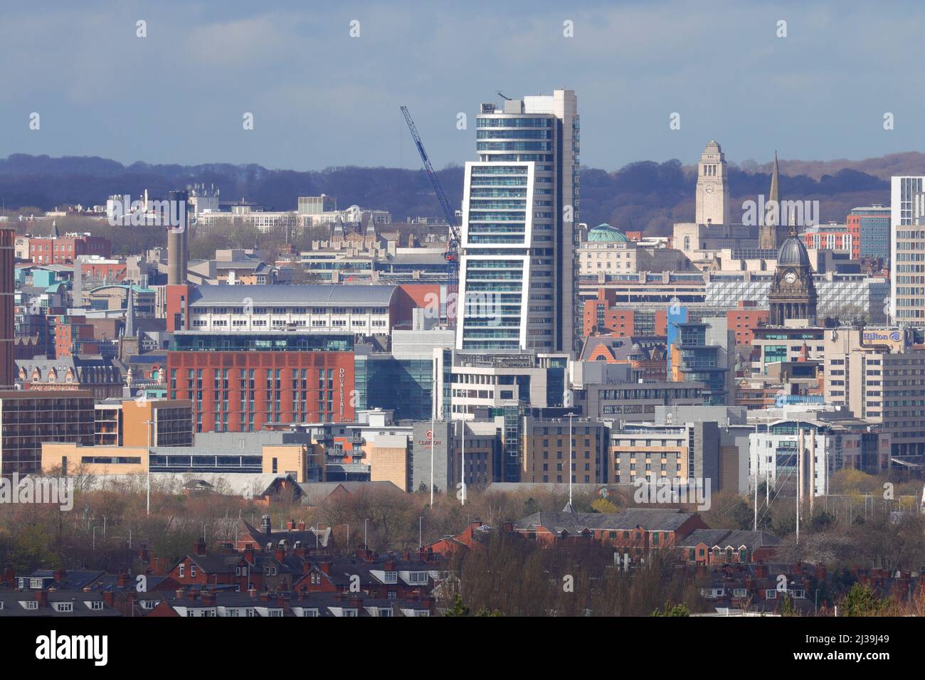 A view of Leeds City Centre. Bridgewater Place is the 2nd tallest ...