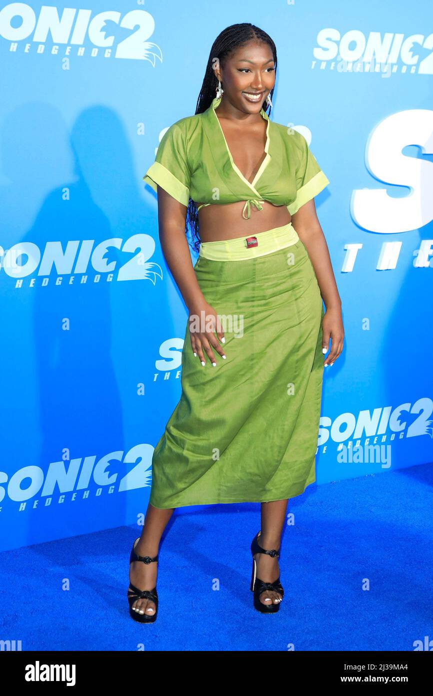 Los Angeles, CA. 5th Apr, 2022. Isan Elba at arrivals for SONIC THE ...