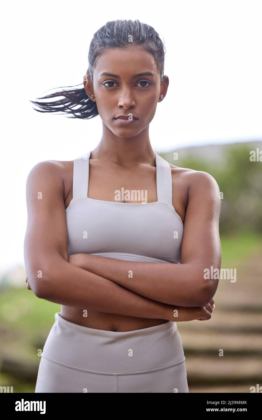 Kill your excuses, face your fears and stop doubting yourself. Portrait ...