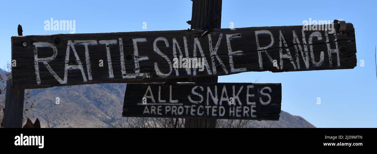 Rattle Snake Ranch Benson AZ Stock Photo - Alamy