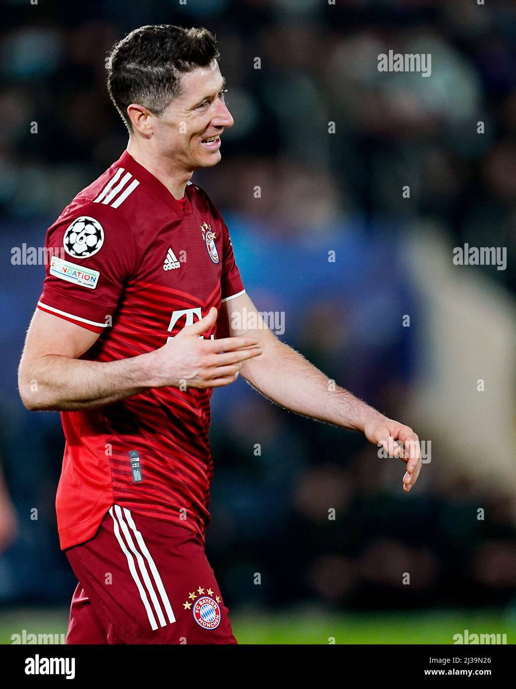 Robert Lewandowski of Bayern Munich during the UEFA Champions League ...