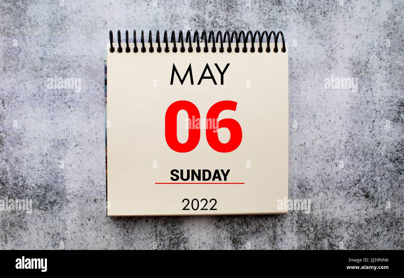 may 6. 6th day of month, calendar date. Stand for desktop calendar on ...