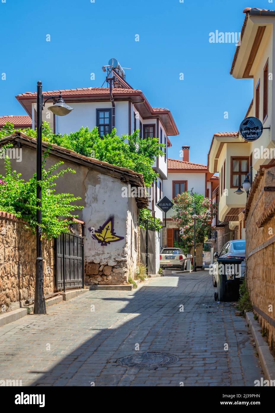 Streets of the Antalya old town in Turkey Stock Photo - Alamy