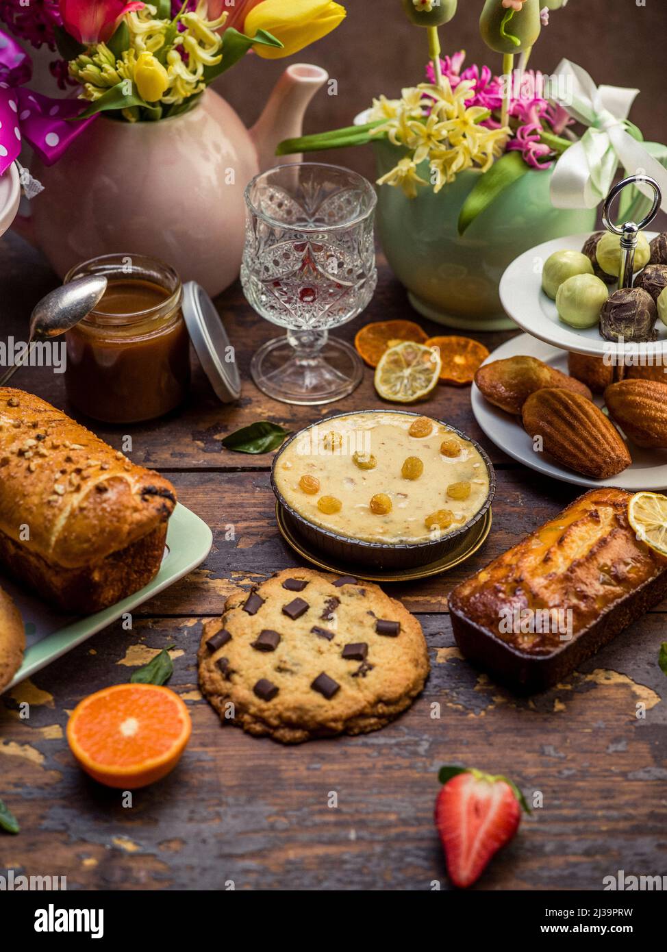 A traditional easter desert table Stock Photo - Alamy
