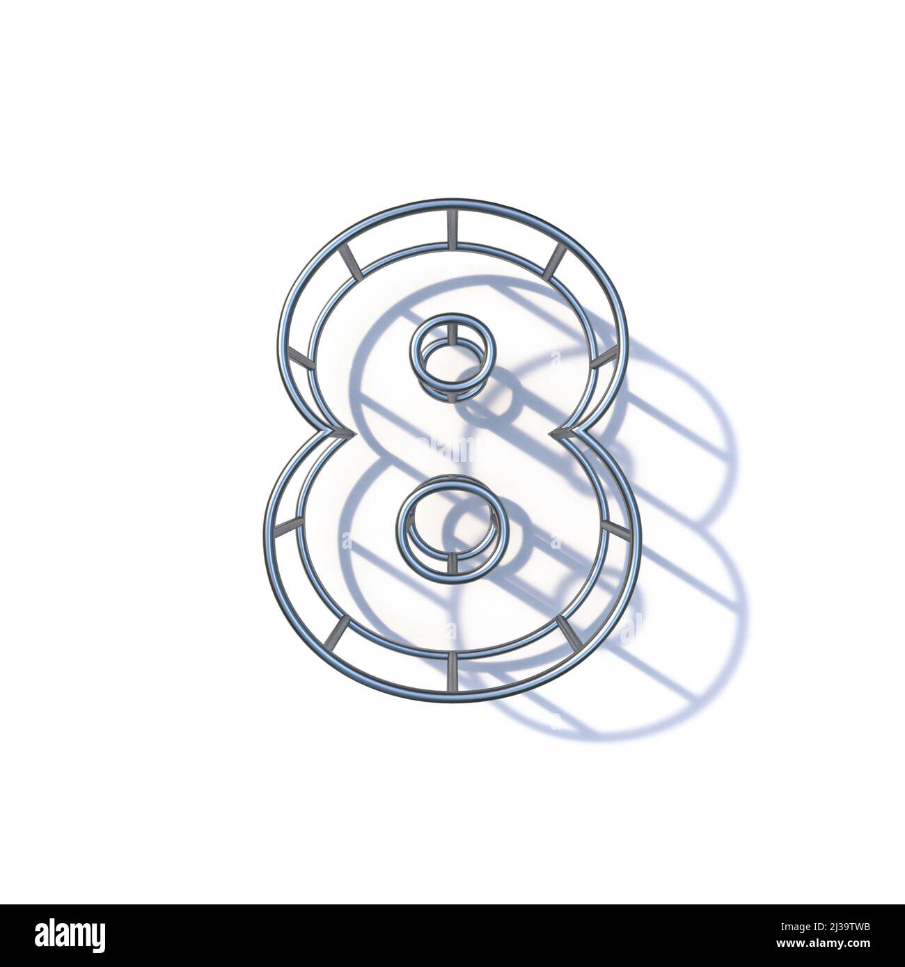 Number eight wireframe hi-res stock photography and images - Alamy