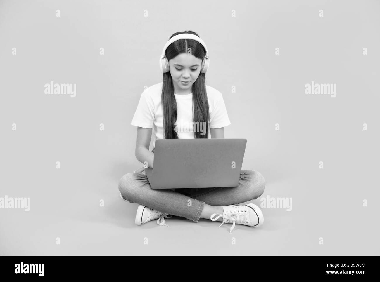 Teen girl video call Black and White Stock Photos & Images - Alamy