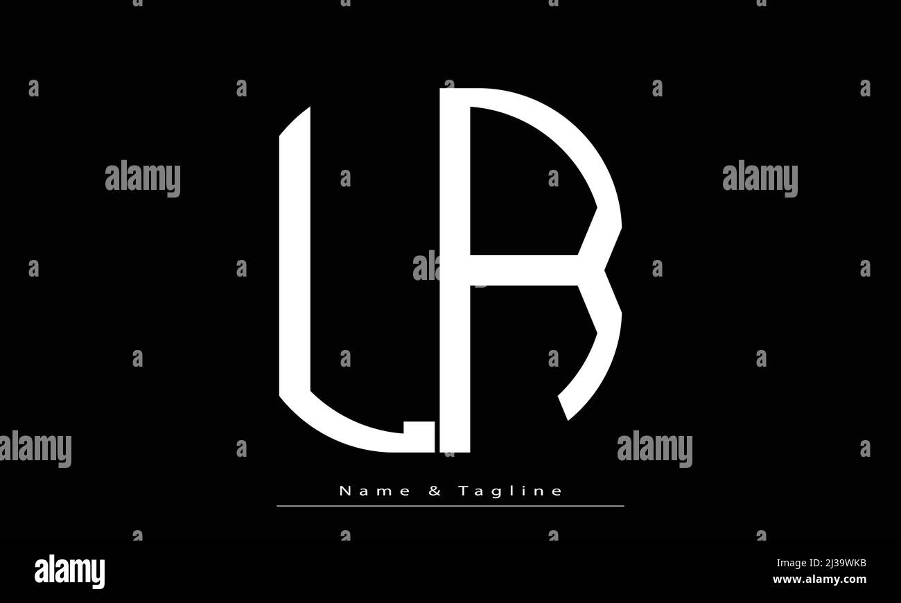 Alphabet letters Initials Monogram logo LR , RL Stock Vector Image ...