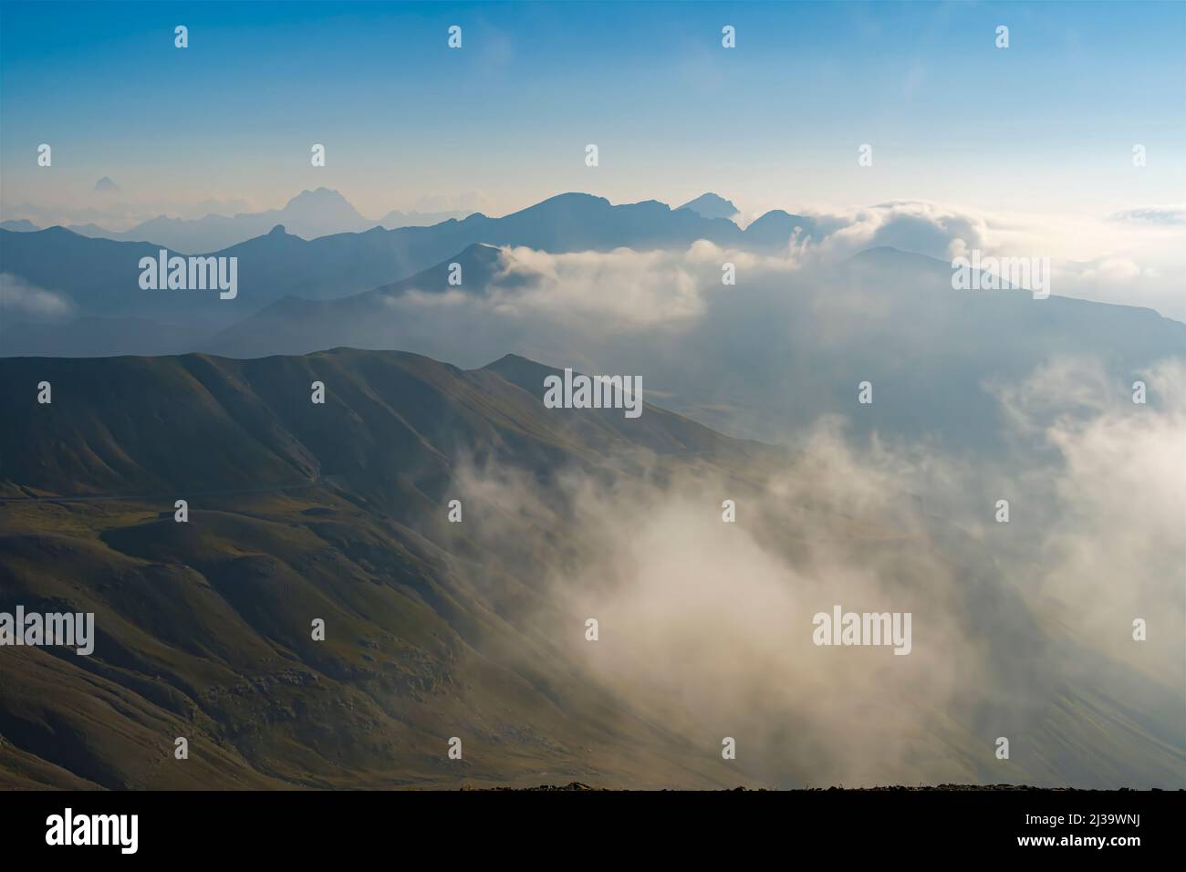Mist clouds movement in mountains hi-res stock photography and images ...