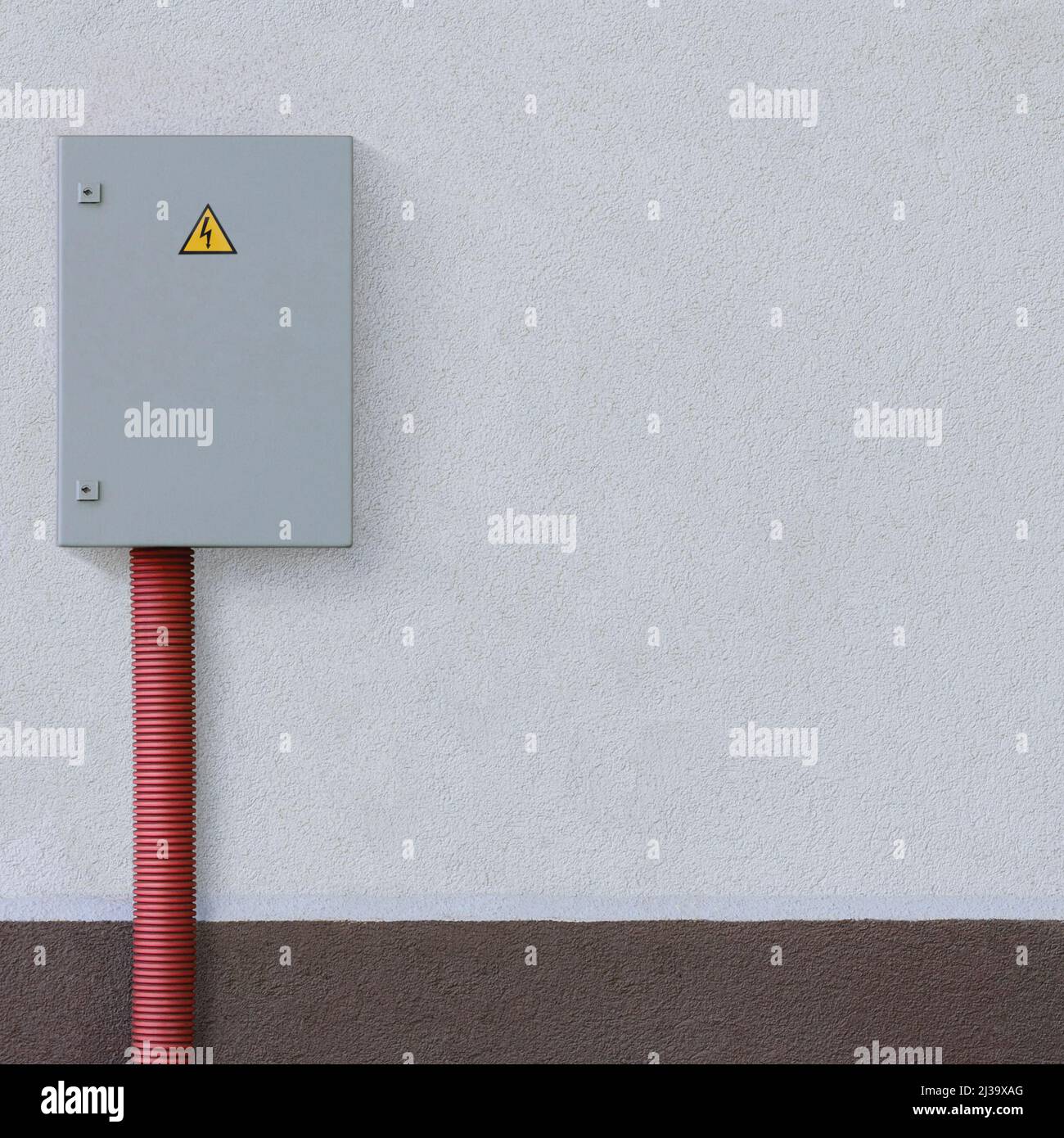 Power distribution wiring switchboard panel outdoor unit, grey ...