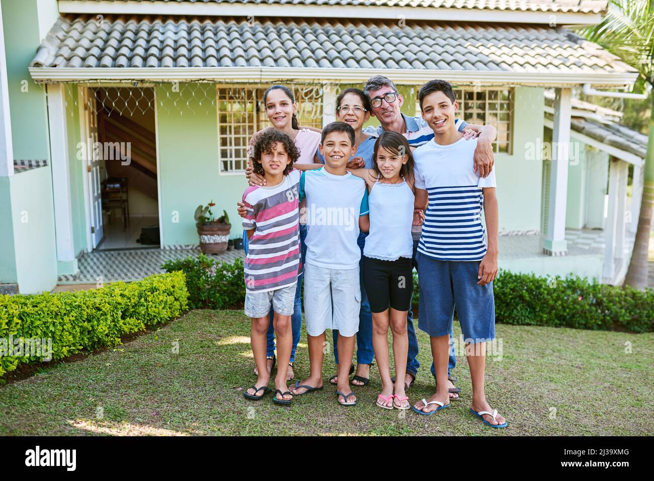 This house has built three generations of family memories. Portrait of ...