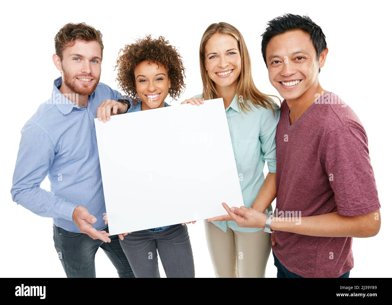 Diverse group standing looking natural Cut Out Stock Images & Pictures ...