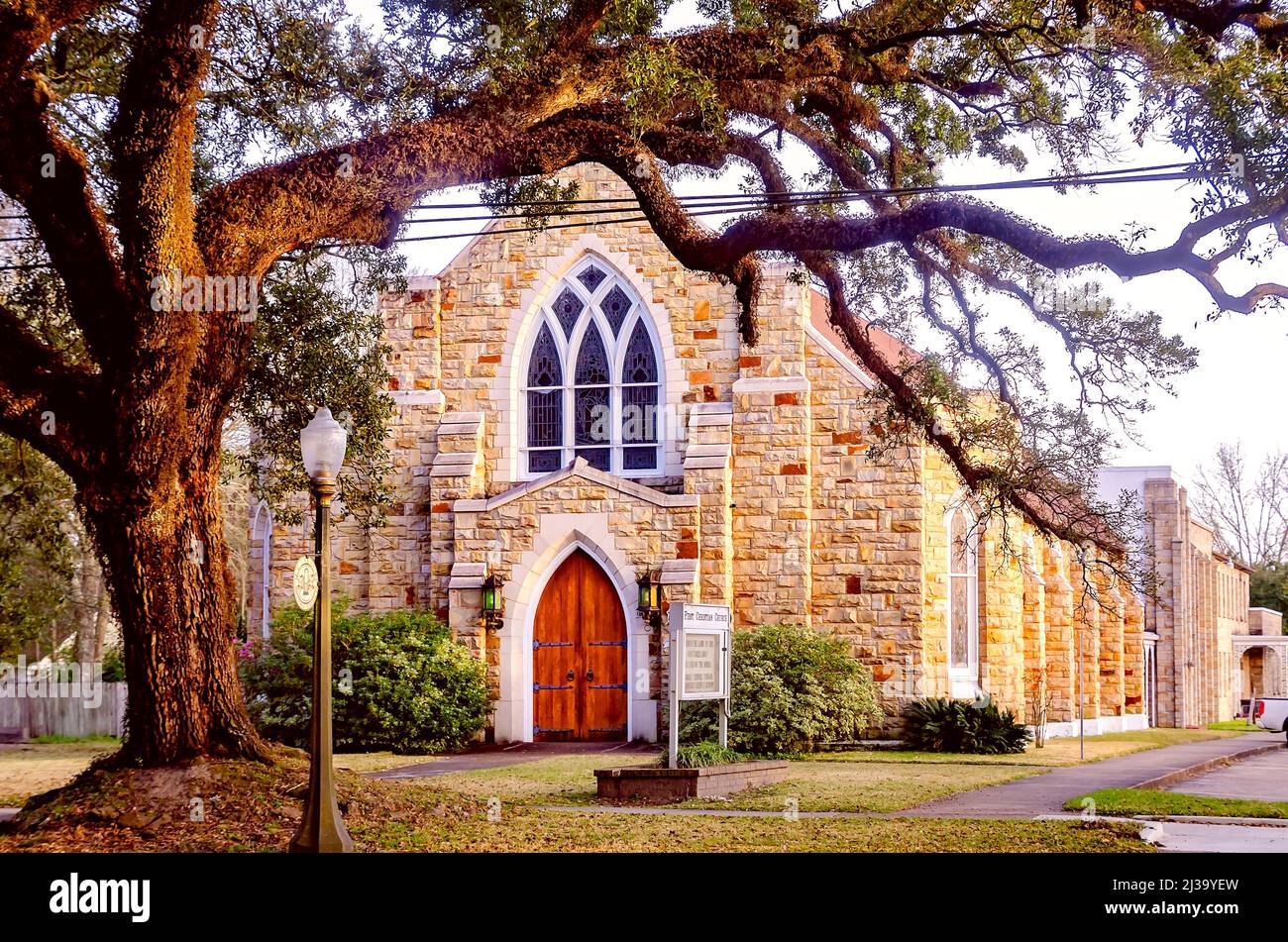 First Christian Church is pictured in the Leinkauf Historic District ...