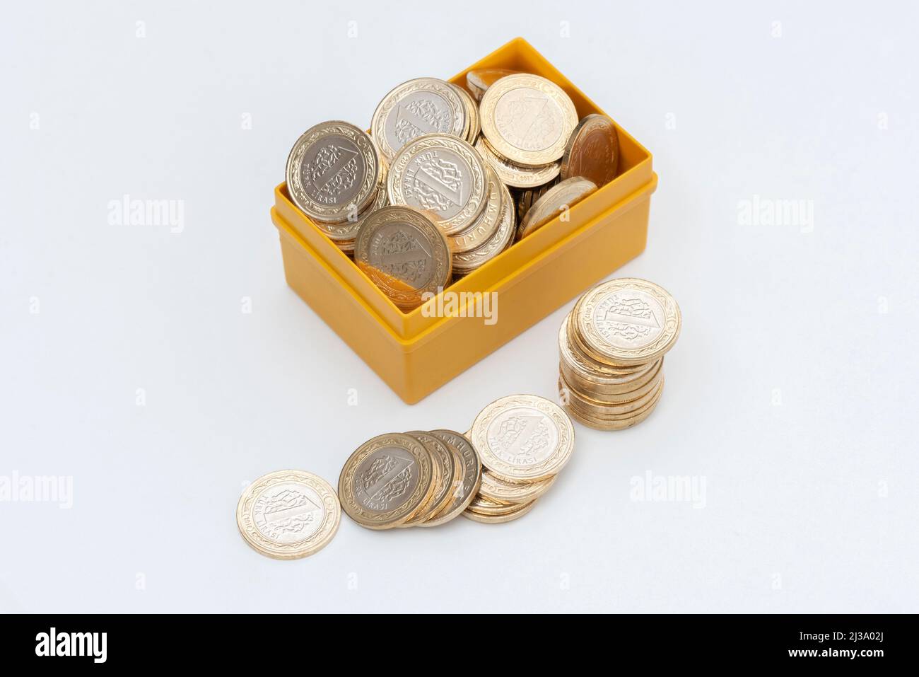 Silver and gold coins turkey hi-res stock photography and images - Alamy