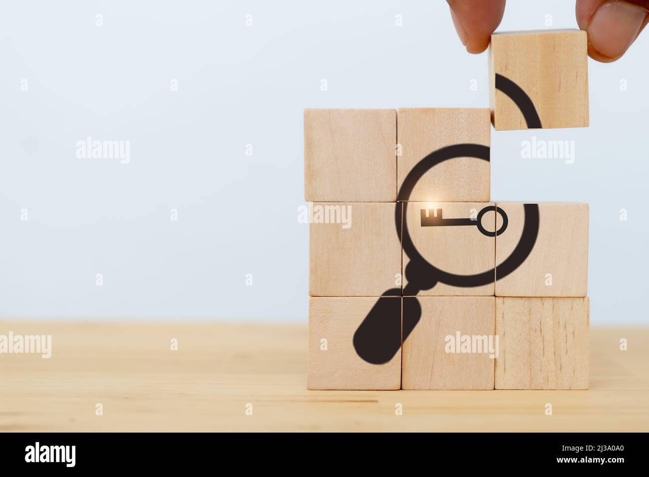 Finding solutions concept. Business problem solving and make decision ...