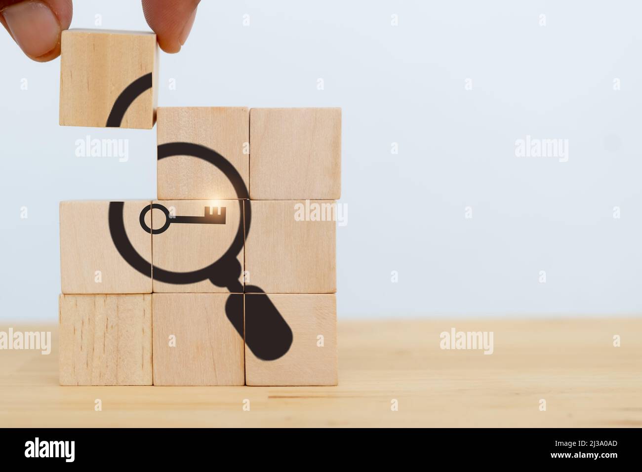 Finding solutions concept. Business problem solving and make decision ...