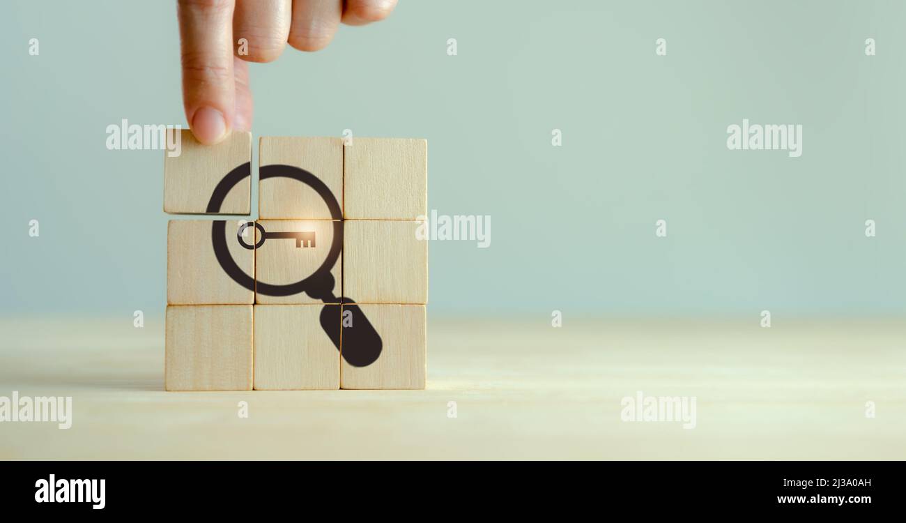 Finding solutions concept. Business problem solving and make decision ...