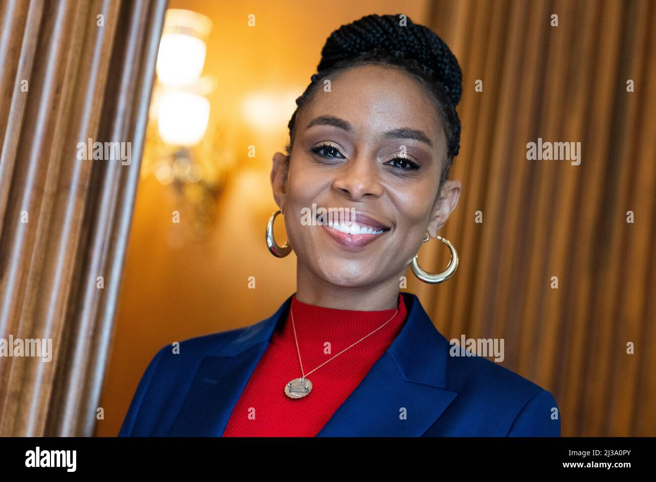 UNITED STATES - APRIL 6: Rep. Shontel Brown, D-Ohio, is seen in the U.S ...