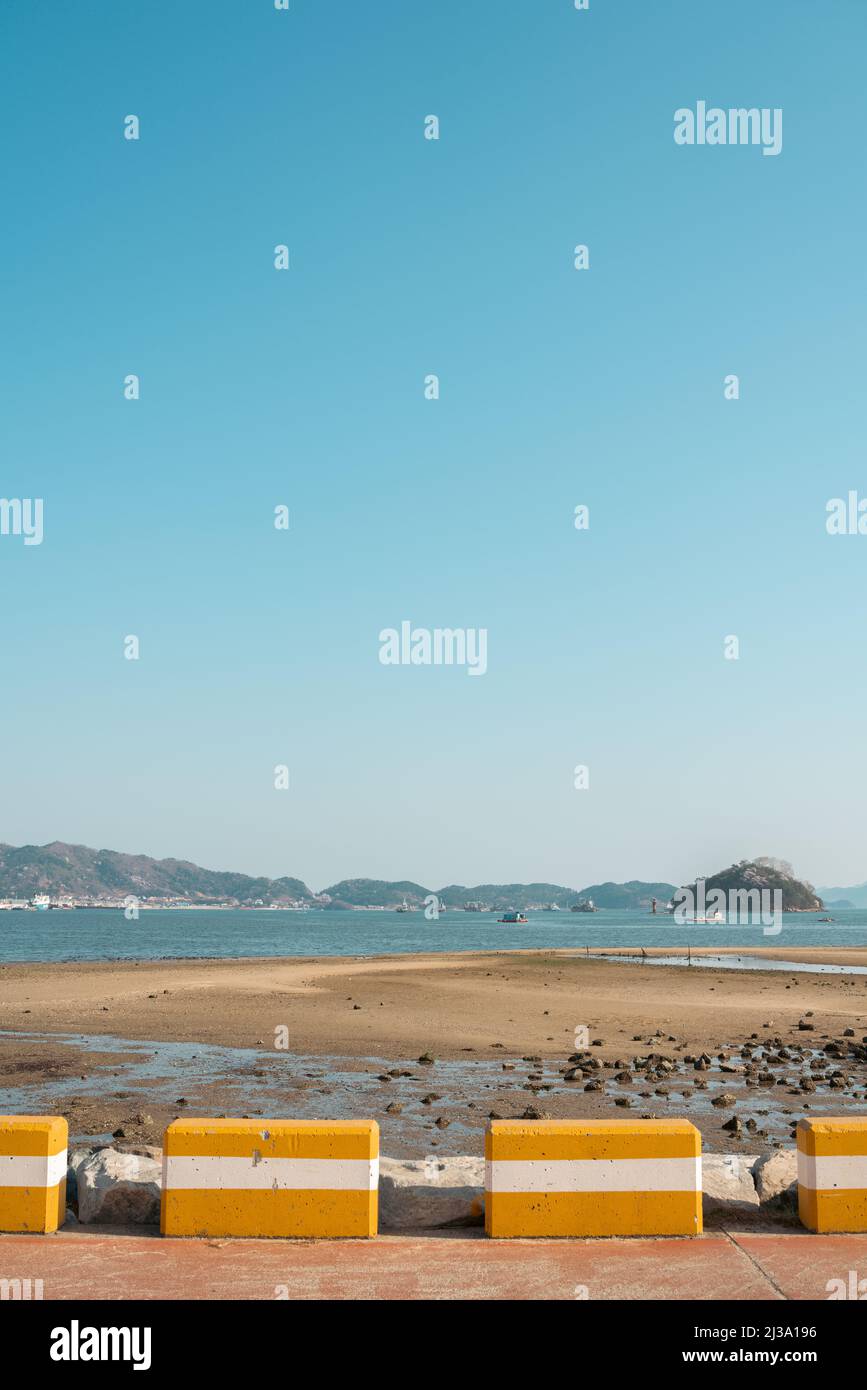 Jinhaeru beach park in Changwon, Korea Stock Photo - Alamy